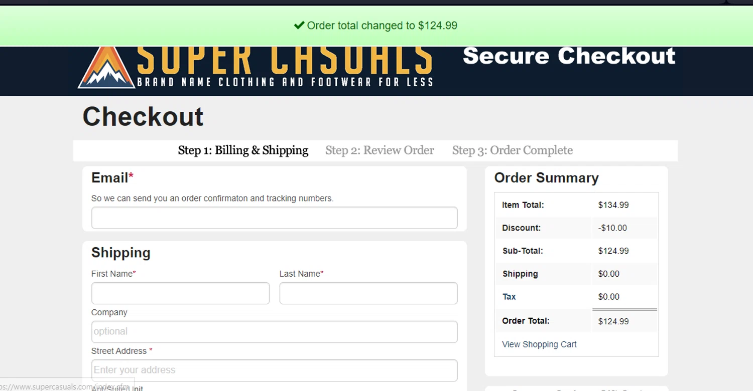 Super Casuals Coupon Codes - $10 Off | September 2024