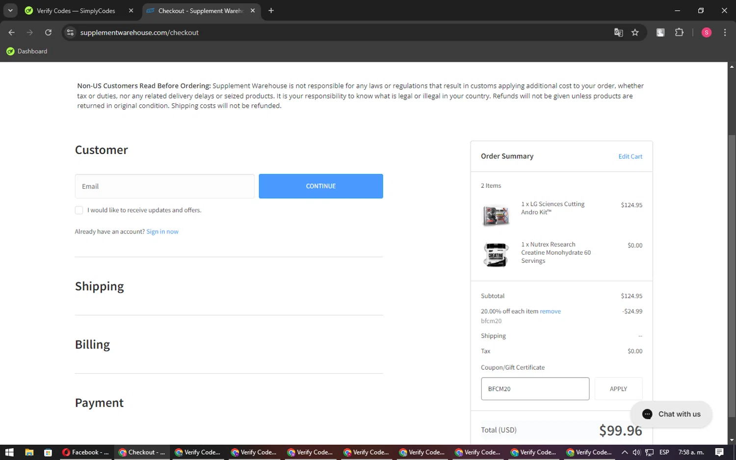 Supplement Warehouse Coupons - 20% Off | January 2025