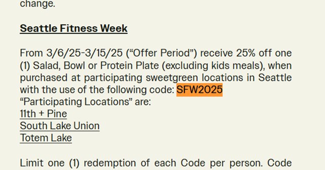 Sweetgreen Promo Codes (3 Verified) - 25% Off Apr 2025