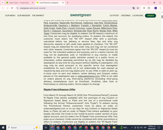 Sweetgreen Promo Codes (3 Verified) - 25% Off Apr 2025