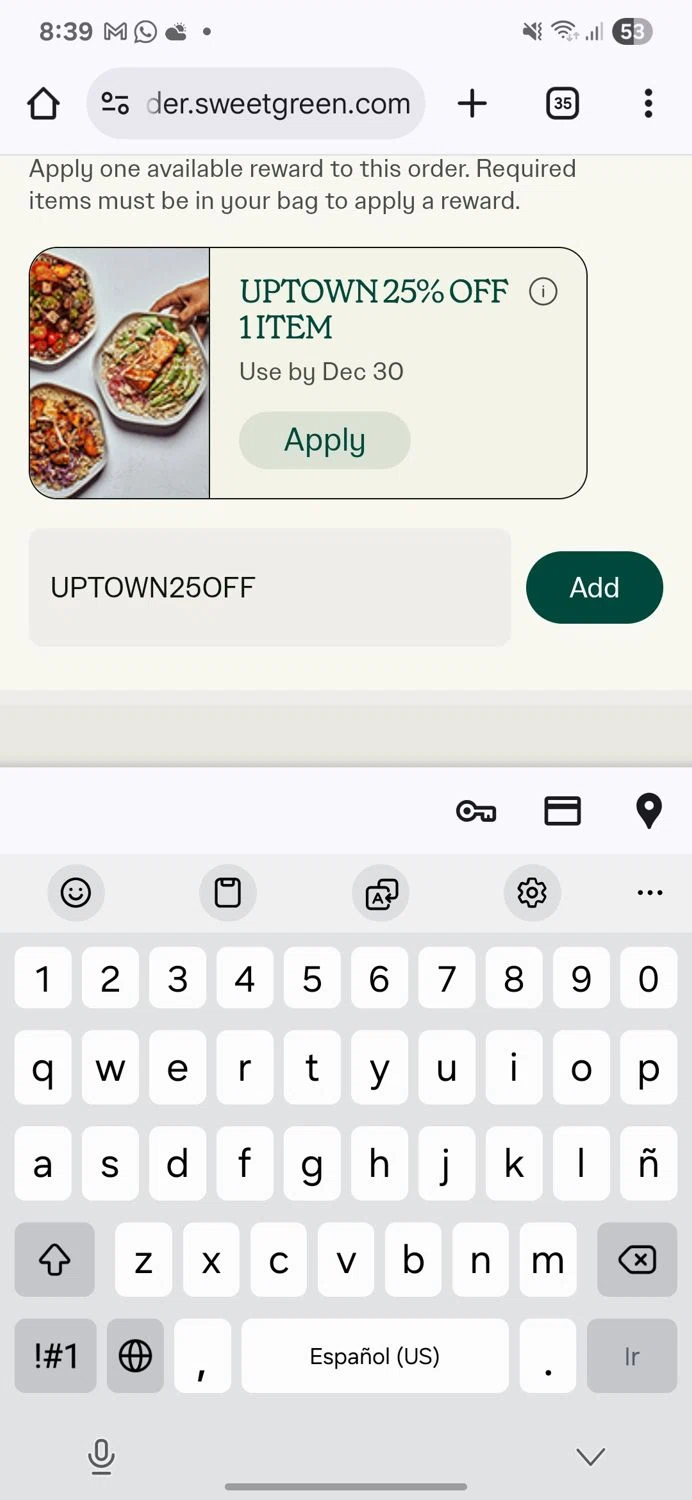Sweetgreen Promo Codes (12 Verified) - 25% Off Oct 2025