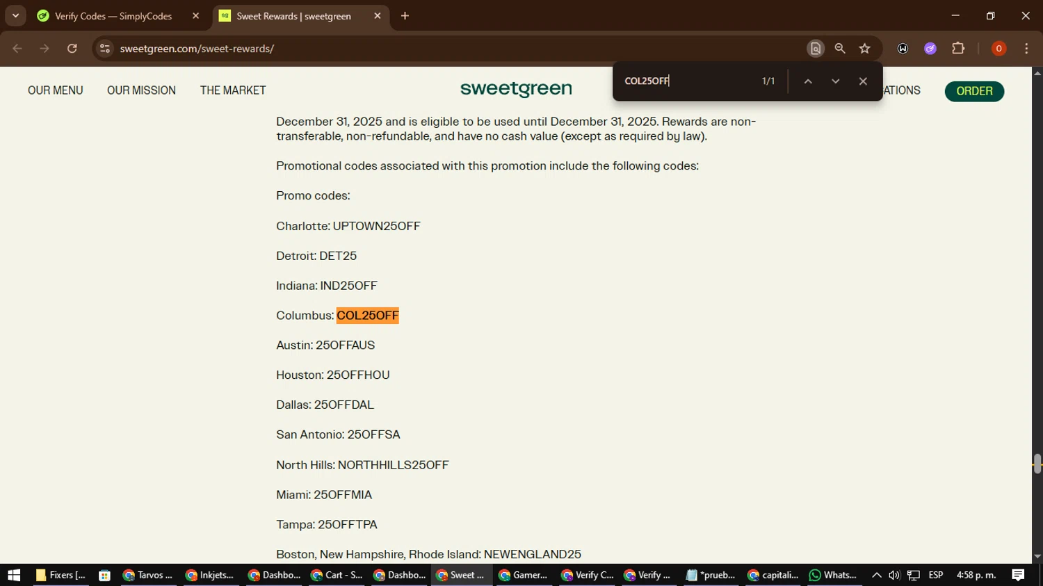 Sweetgreen Promo Codes (12 Verified) - 25% Off Oct 2025