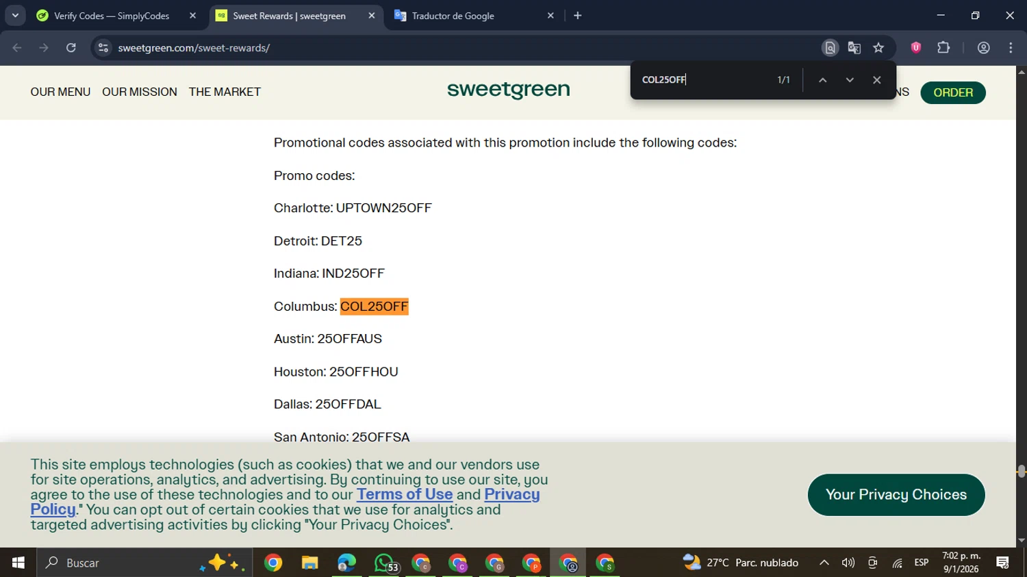 Sweetgreen Promo Codes - $20 Off (1 Verified) Feb 2026