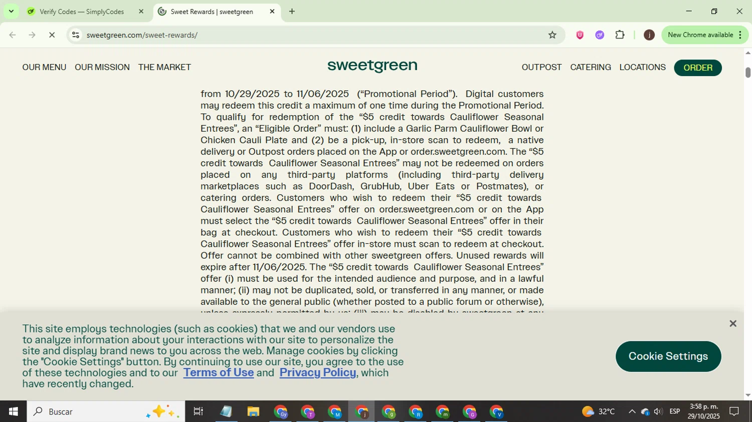 Sweetgreen Promo Codes - 25% Off (12 Verified) Nov 2025