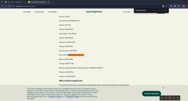 Sweetgreen Promo Codes (2 Verified) - 25% Off Jun 2025