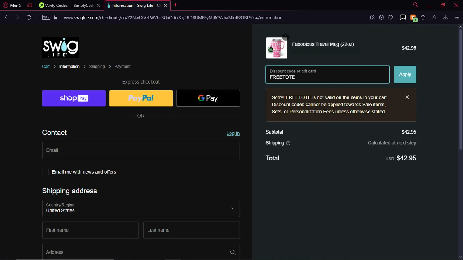 Swig Life Coupon Codes - 15% Off | November 2024