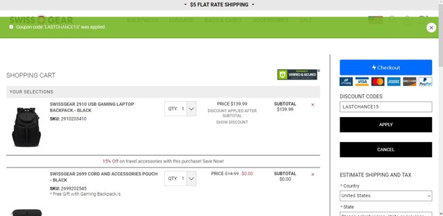 Swiss Gear Promo Codes (1 Verified) - 20% Off May 2025