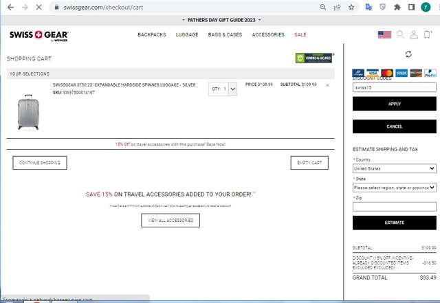 Swiss Gear Promo Codes (1 Verified) - 20% Off Jun 2025