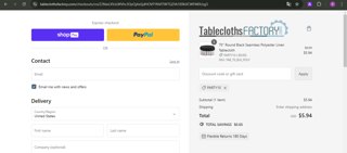 Tableclothsfactory Coupons - $10 Off | September 2024
