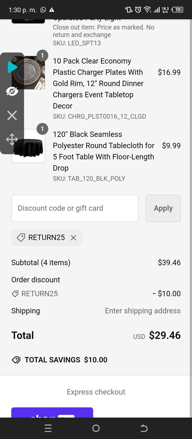 Tableclothsfactory Coupons - $10 Off | September 2024