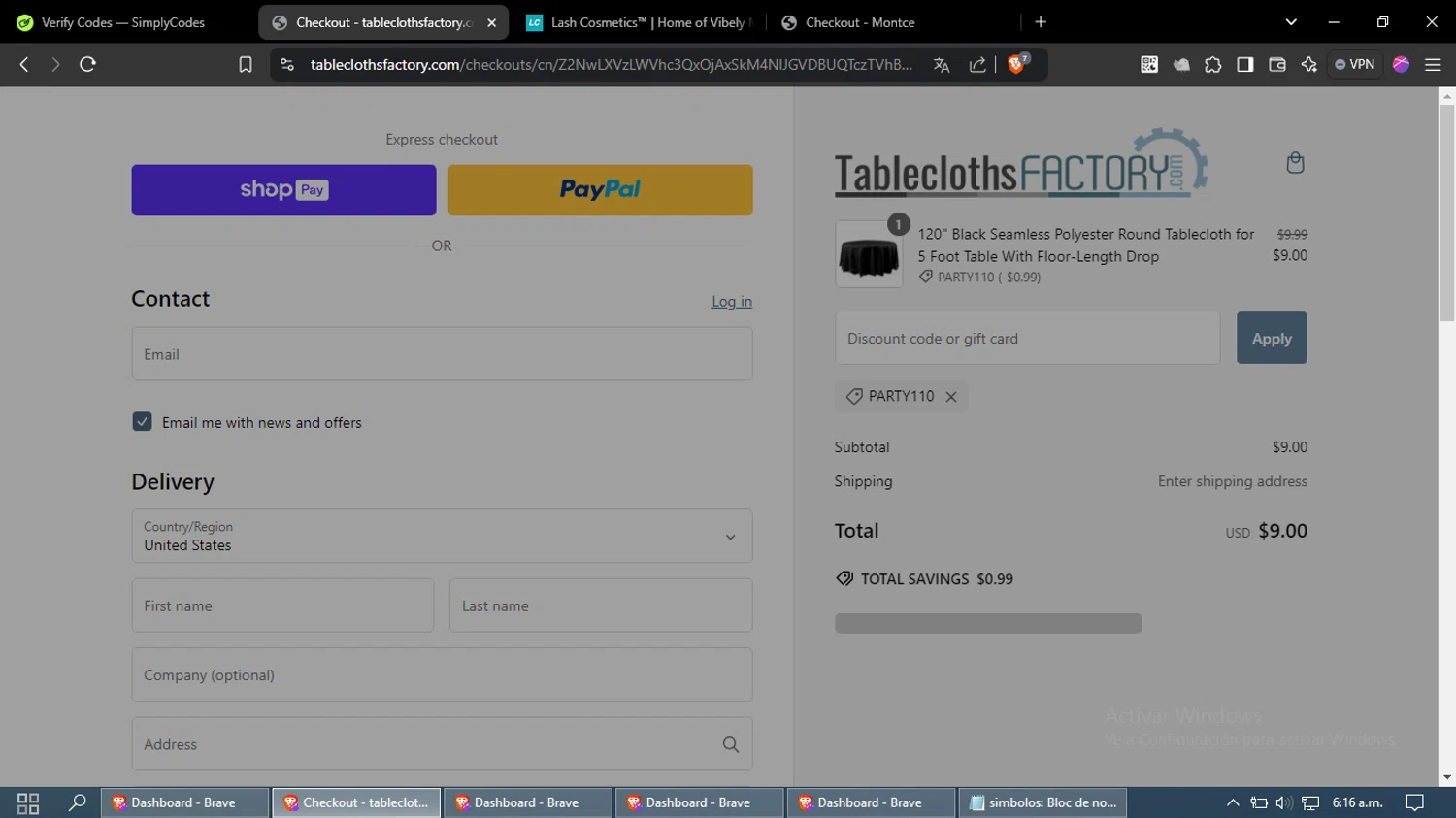Tableclothsfactory Coupons & Black Friday 2024 Deals - $10 Off