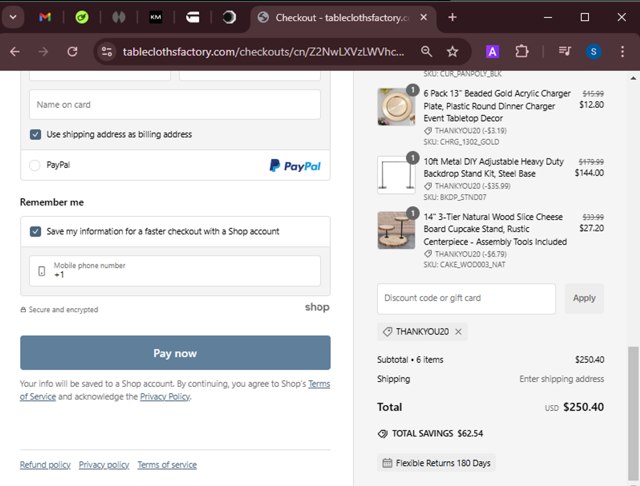 Tableclothsfactory Coupons - $10 Off | January 2025