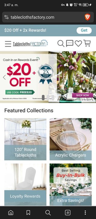 Tableclothsfactory Coupons - $10 Off | November 2024