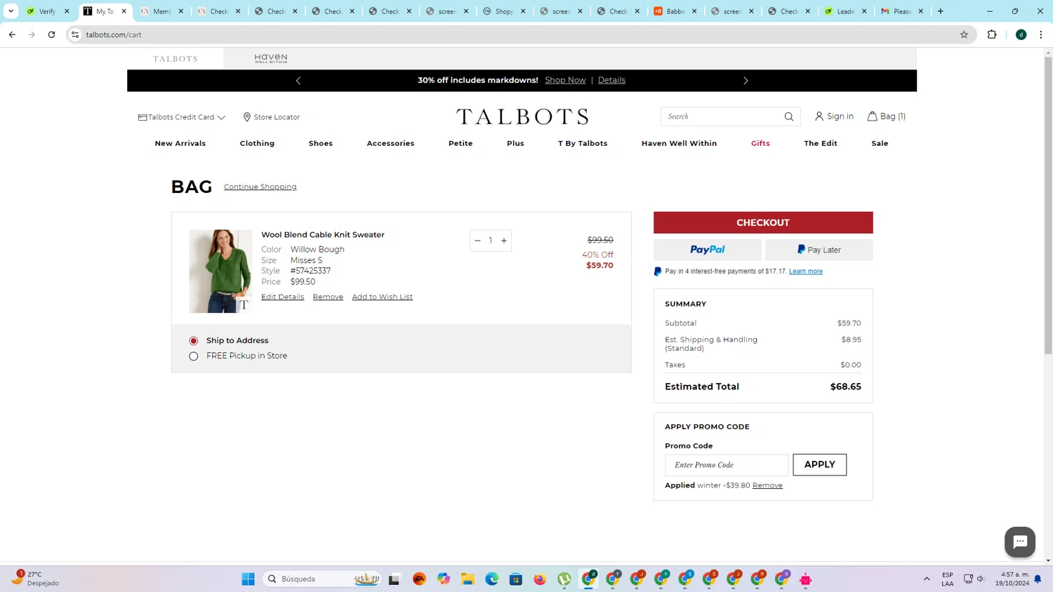 Talbots Promo Codes - 40% Off | November 2024