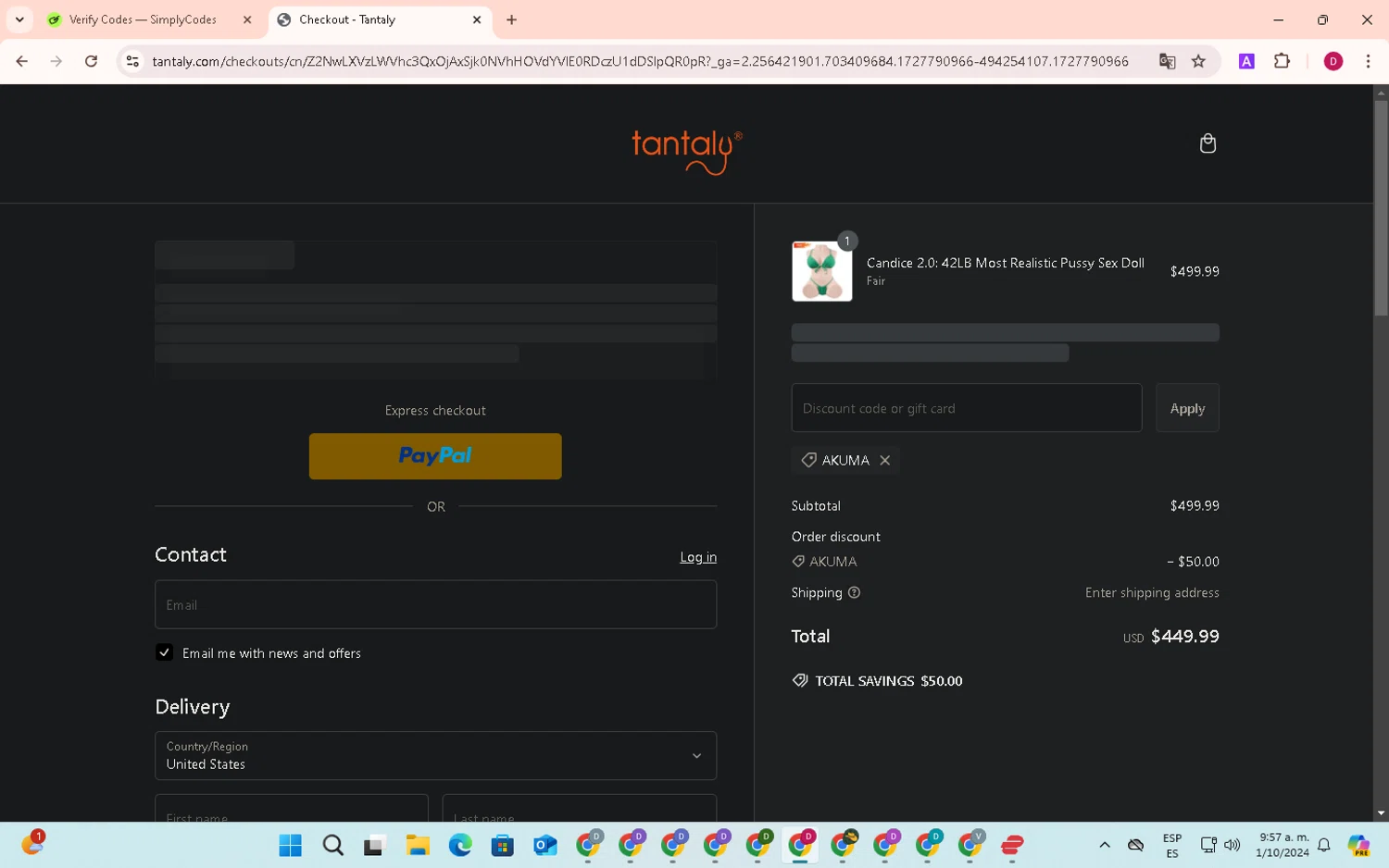 Tantaly Discount Codes - 10% Off | October 2024