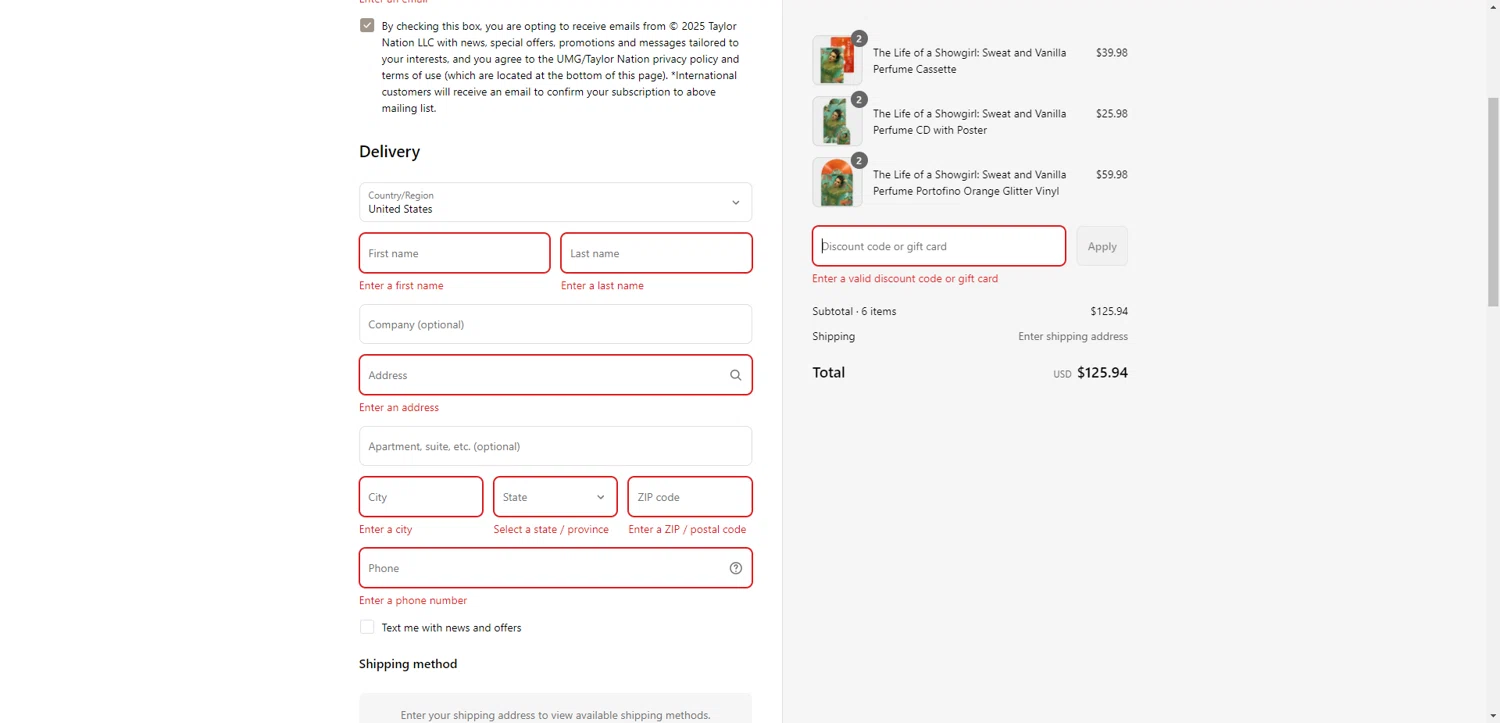 Taylor Swift Promo Codes - 20% Off Coupons Jan 2026