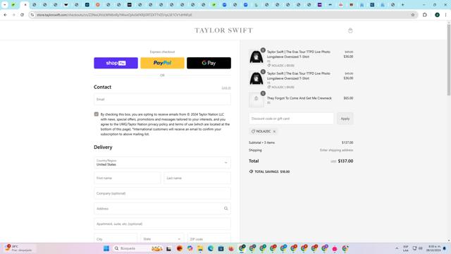 Taylor Swift Promo Codes - 15% Off Coupons Oct 2025