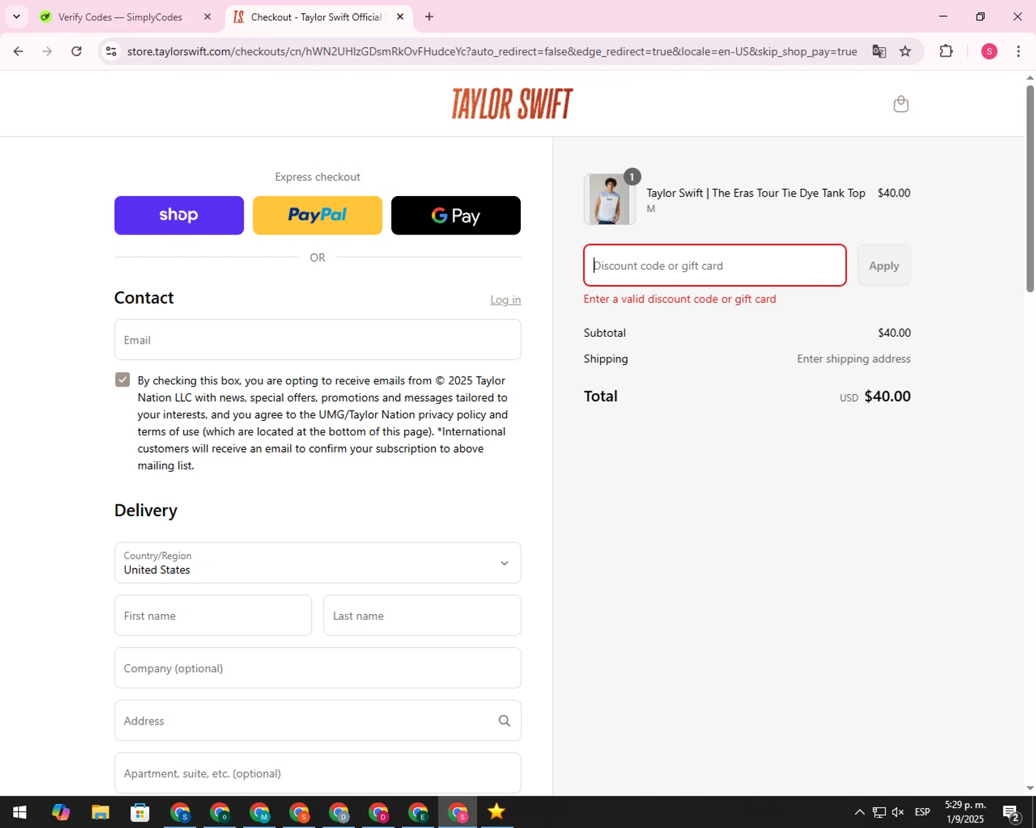 Taylor Swift Promo Codes - 20% Off Coupons Jan 2026