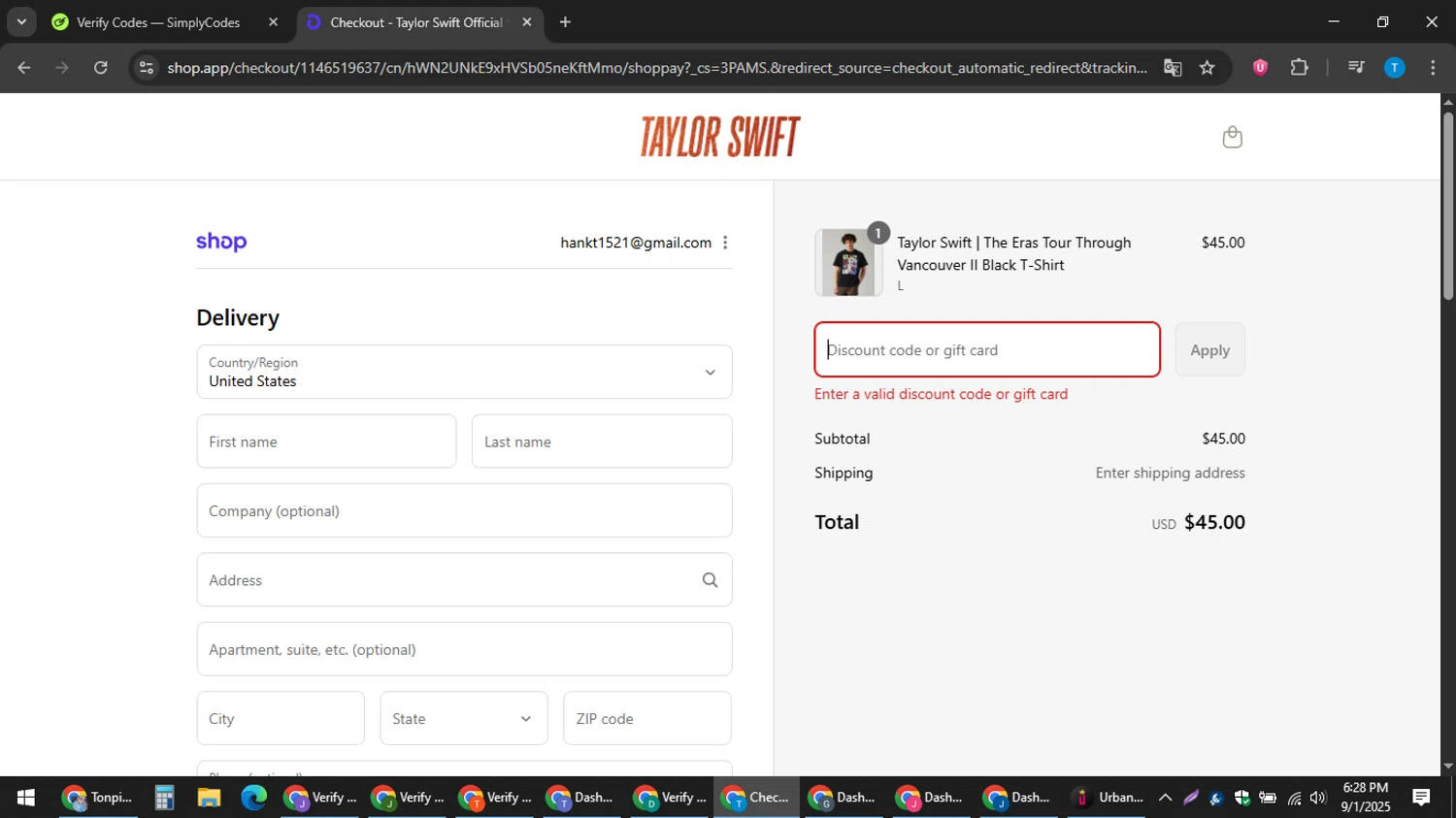Taylor Swift Promo Codes - 20% Off Coupons Jan 2026