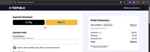 TeePublic Promo Codes - 25% Off (2 Verified) Sep 2025