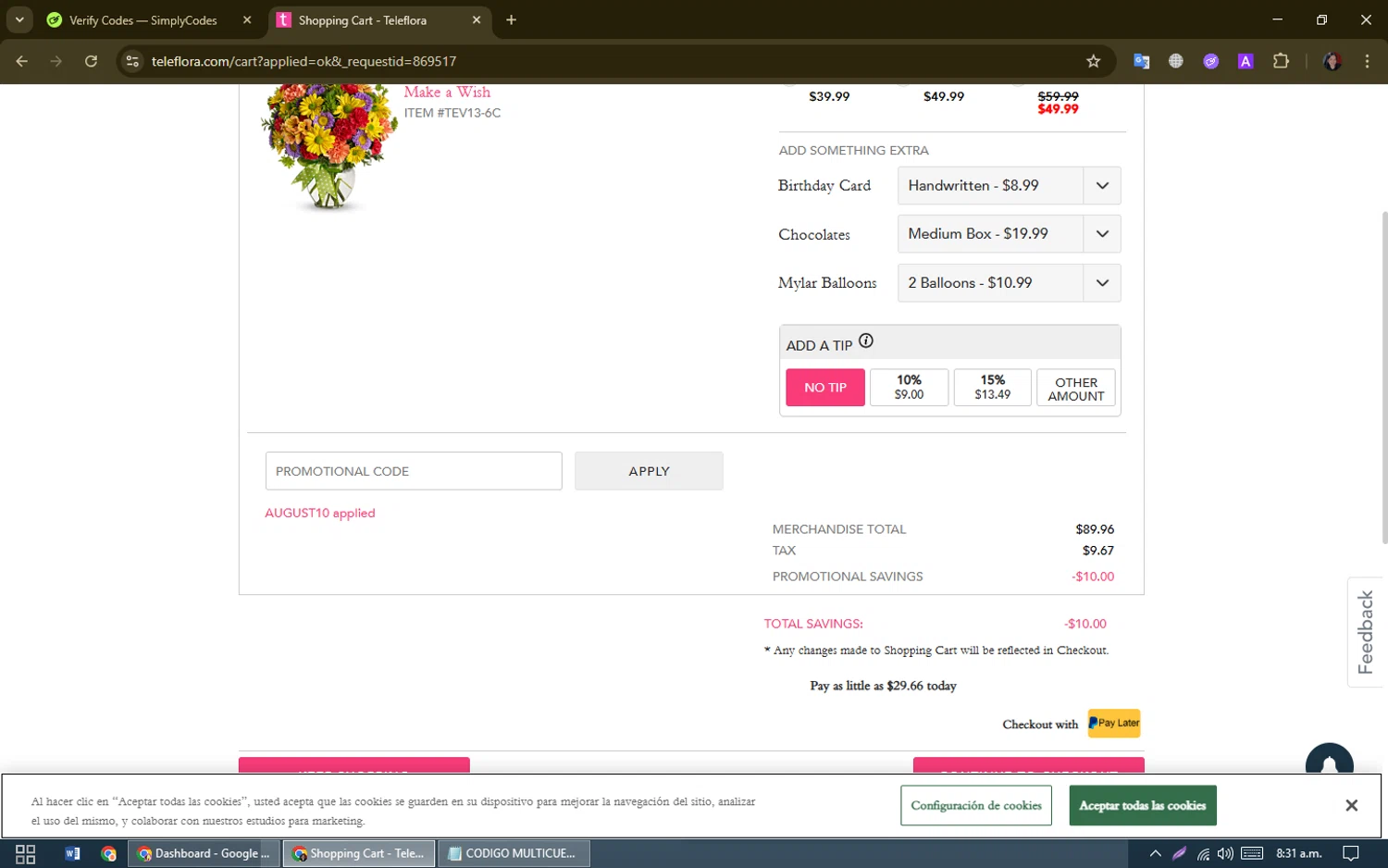 Teleflora Promo Codes - 25% Off (50 Verified) Sep 2025