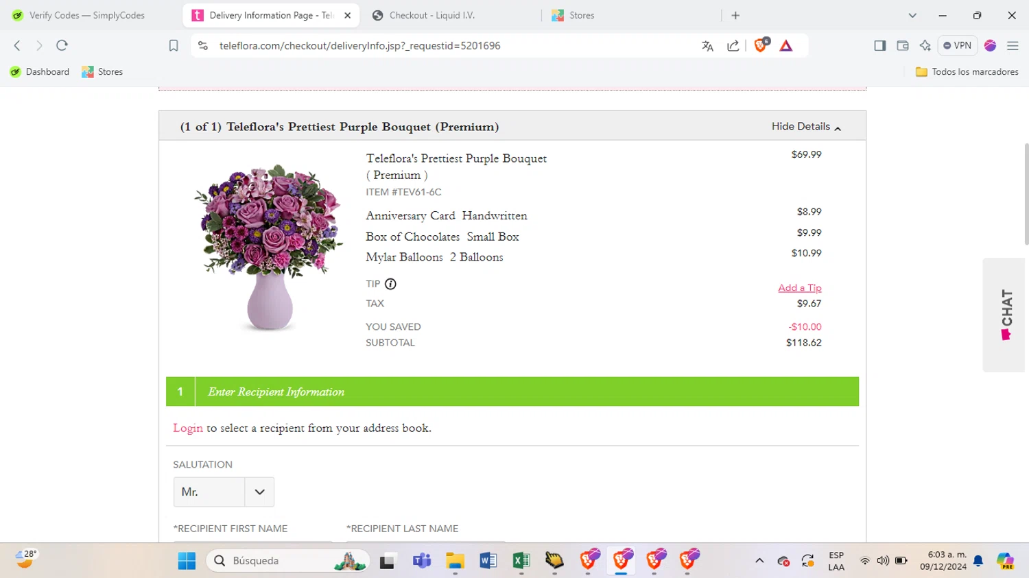 Teleflora Coupons - $15 Off | September 2024
