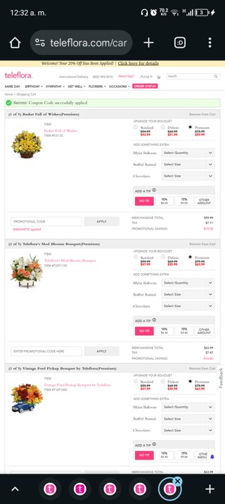 Teleflora Promo Codes - 25% Off (9 Verified) Jun 2025