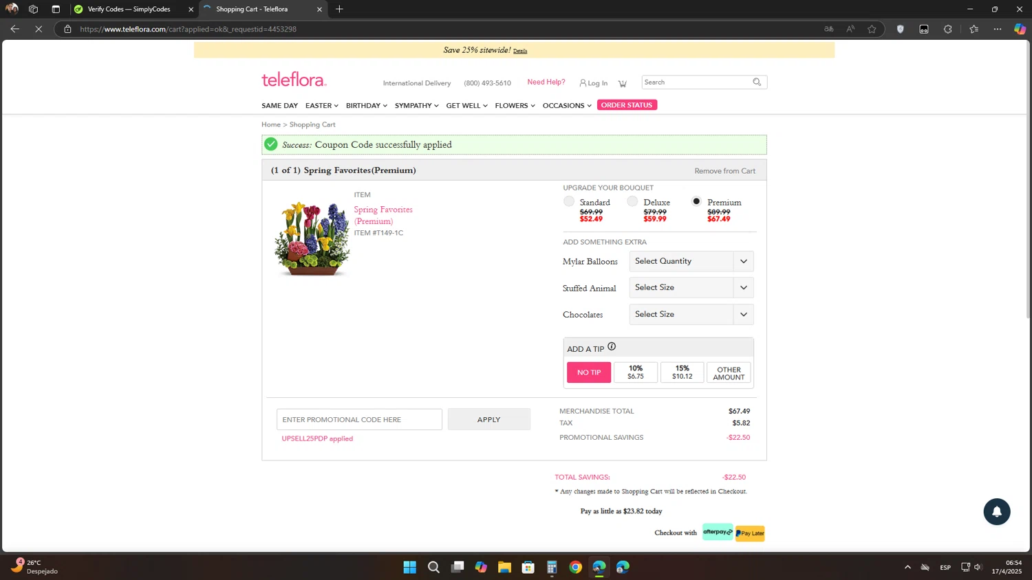 Teleflora Promo Codes - 25% Off (50 Verified) Sep 2025