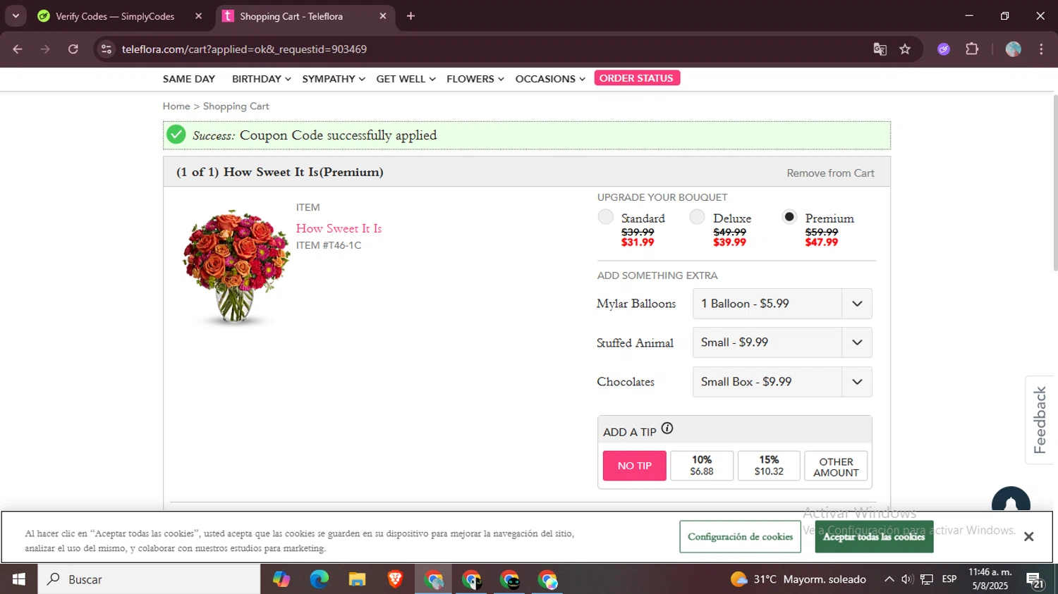 Teleflora Promo Codes - 25% Off (50 Verified) Aug 2025