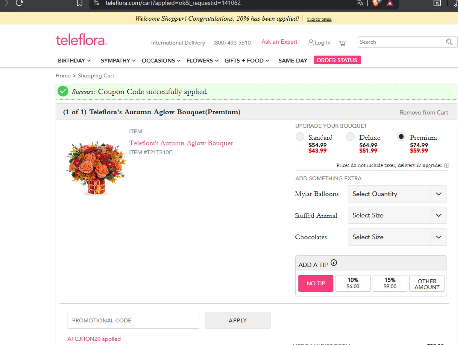Teleflora Promo Codes - 25% Off (47 Verified) Nov 2025