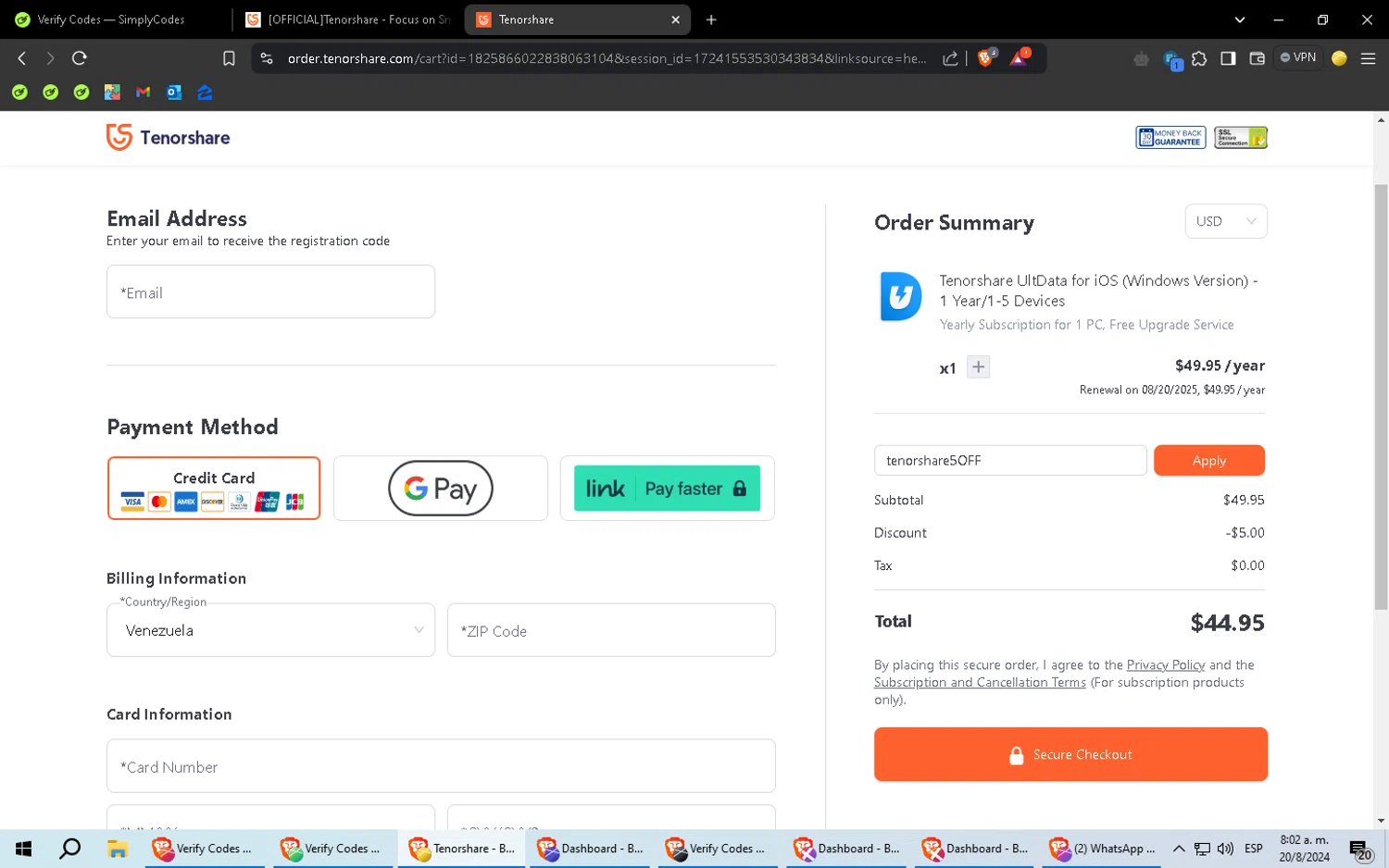 Tenorshare Coupon Codes - $5 Off | October 2024