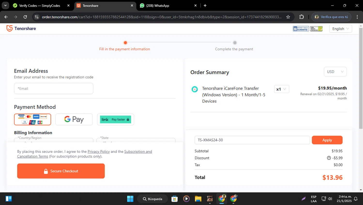 Tenorshare Coupon Codes - 30% Off | January 2025