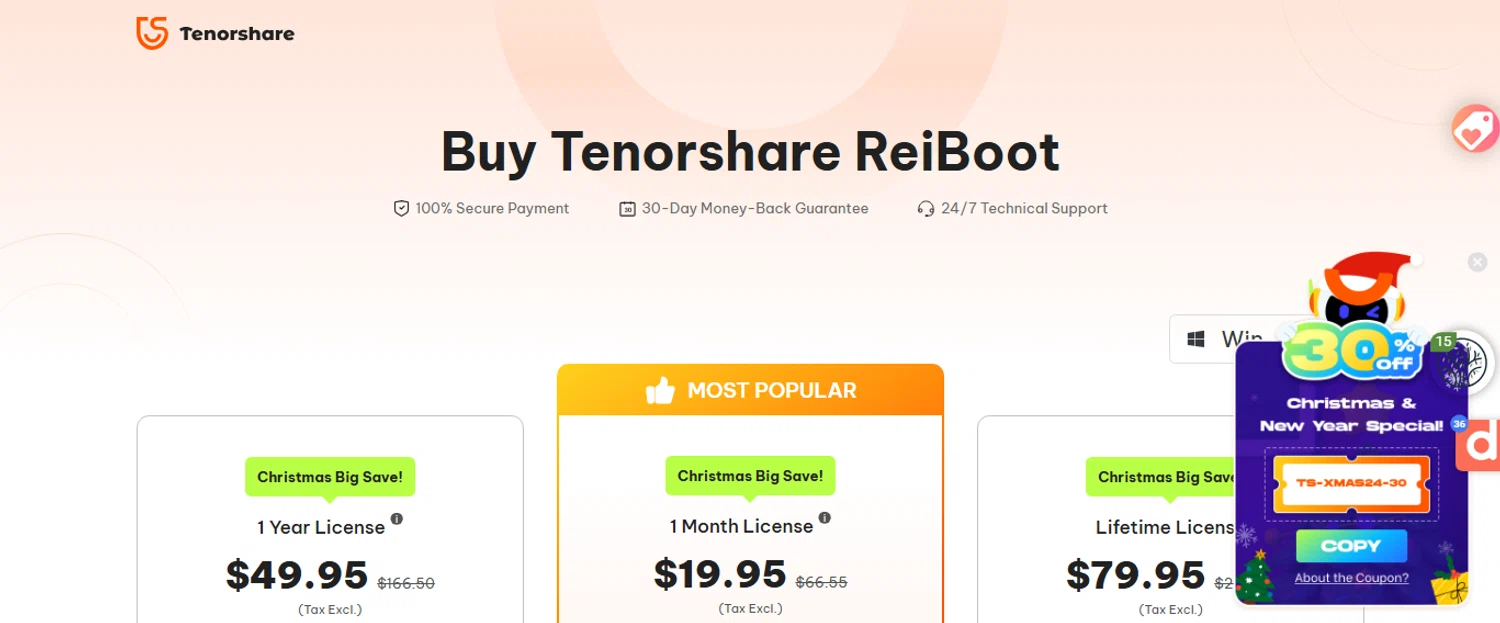 Tenorshare Coupon Codes - 30% Off | January 2025