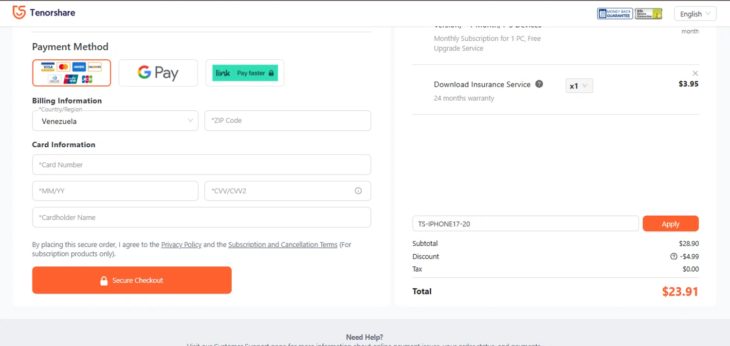 Tenorshare Promo Codes (6 Verified) - 20% Off Nov 2025