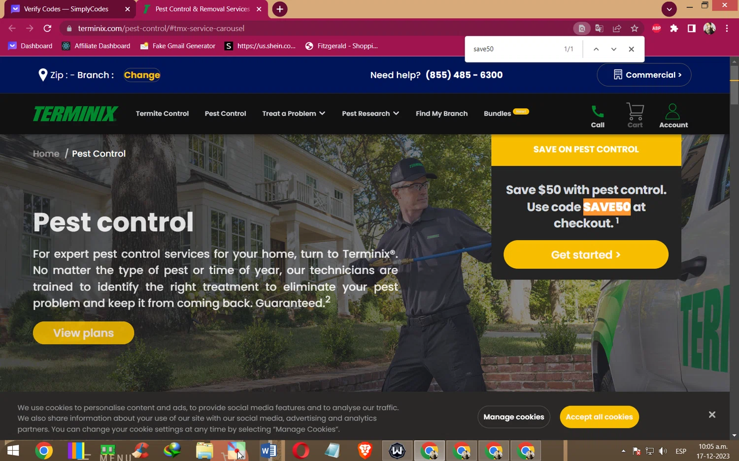 Terminix Promo Codes – $50 Off | May 2024