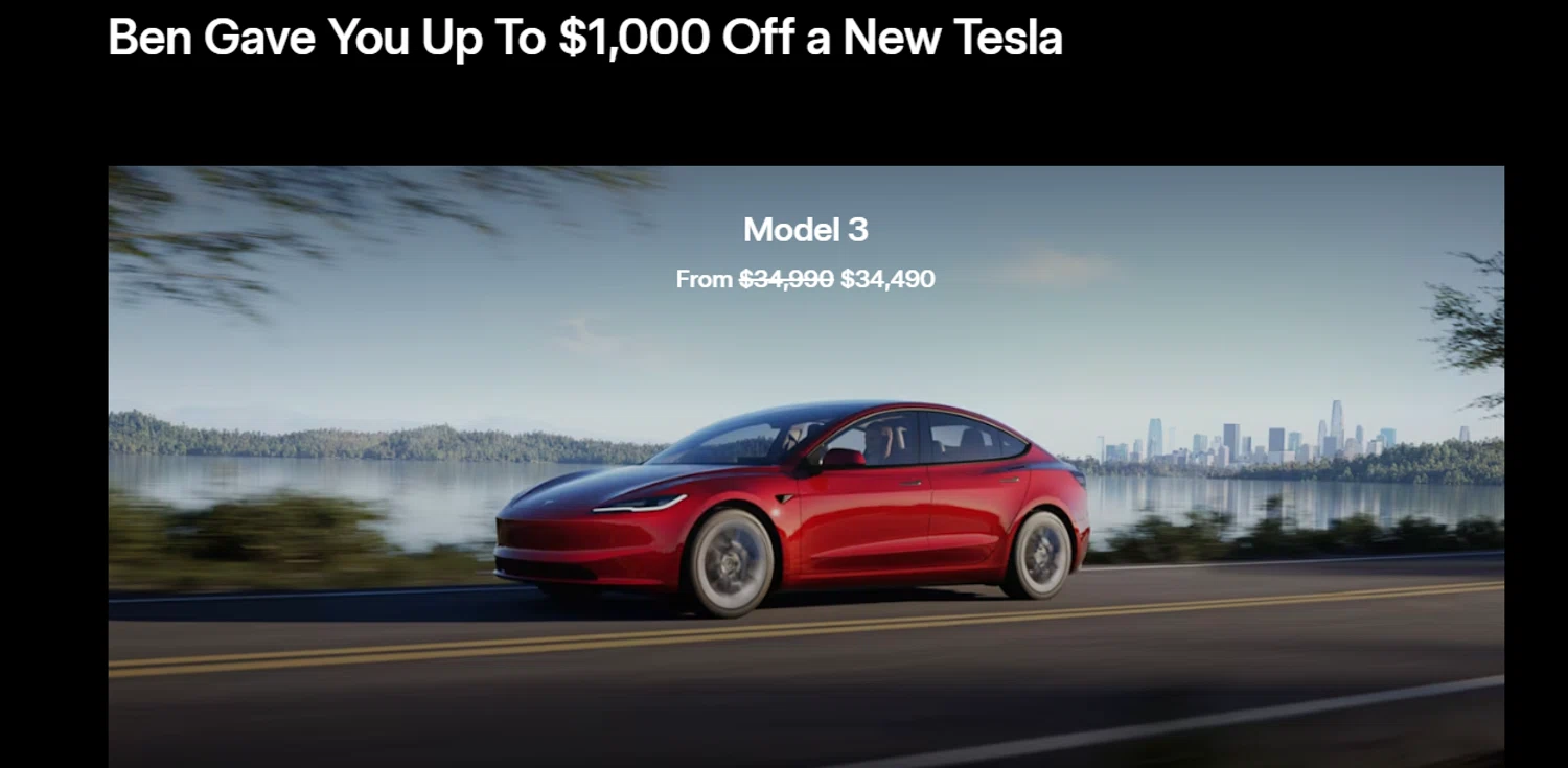 Tesla Discount Codes - $1,000 Off (8 Verified) Jun 2025