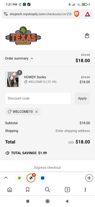 Texas Roadhouse Coupon Codes (3 Verified) - 10% Off Jan 2025