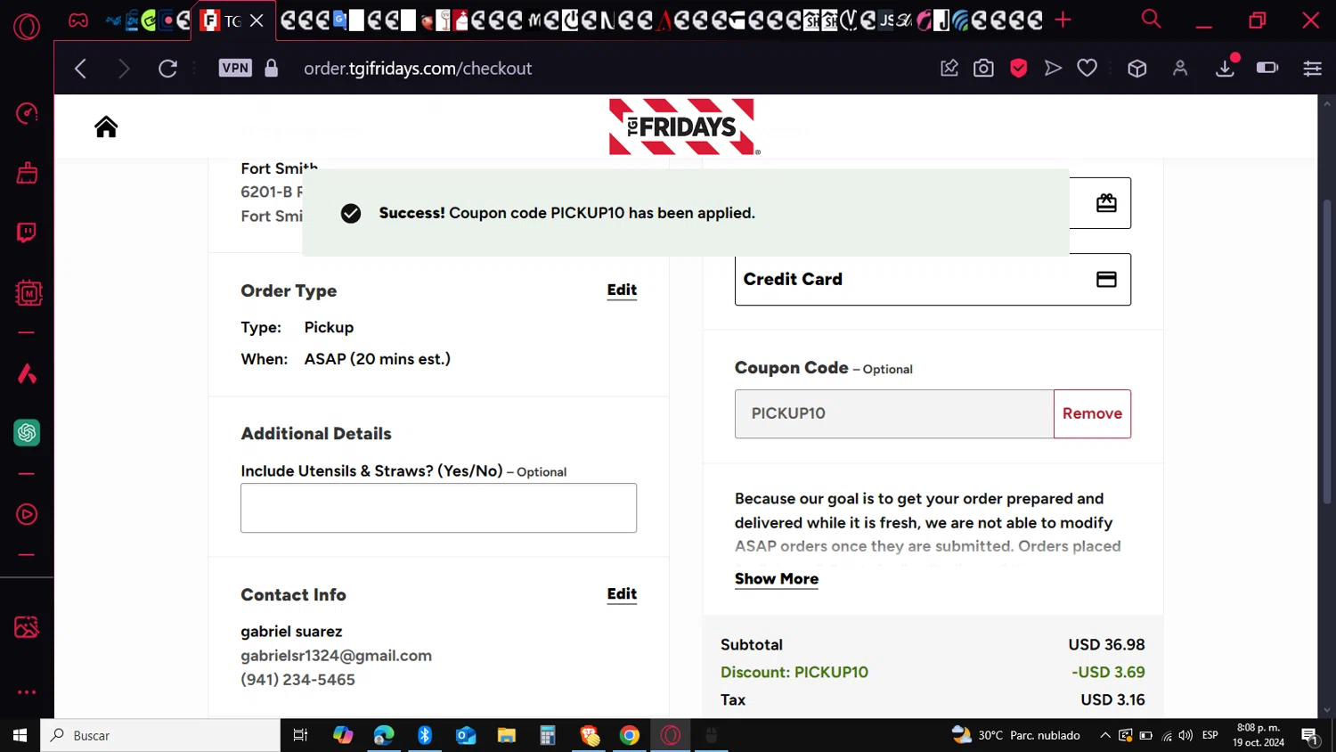 Coupons for tgi fridays store