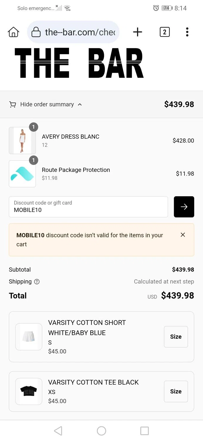 The Bar Discount Codes - 10% Off | December 2024