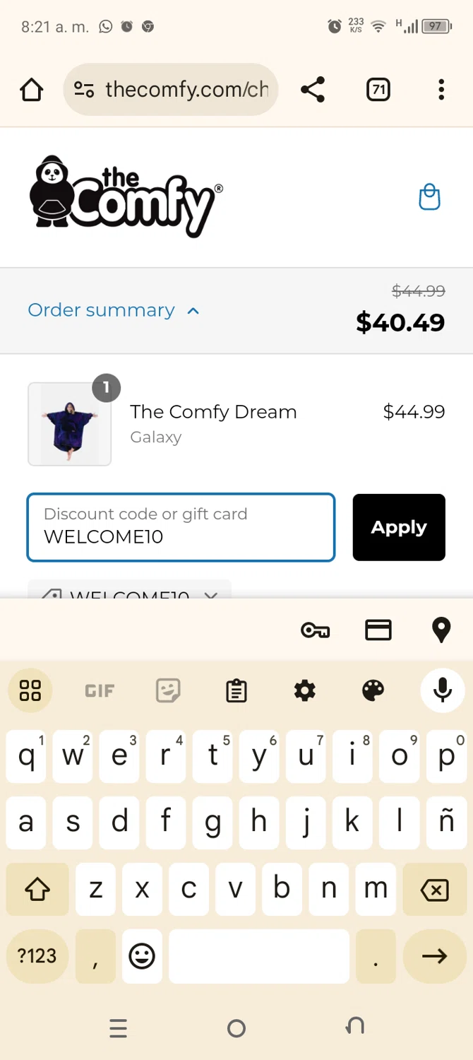 The Comfy Discount Codes - 10% Off | January 2025