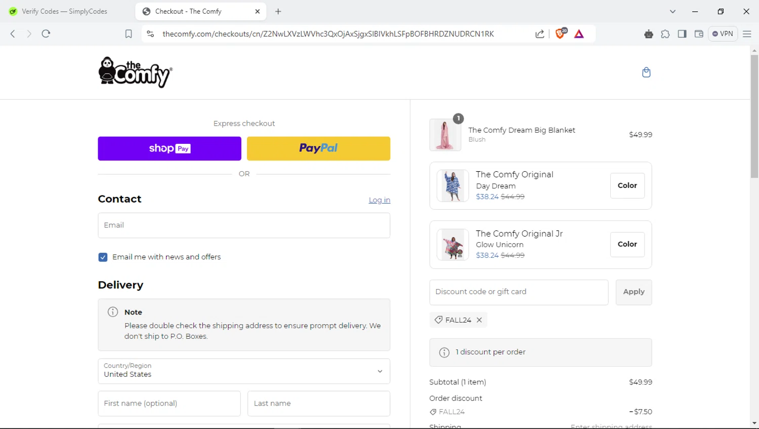 The Comfy Discount Codes - 10% Off | November 2024