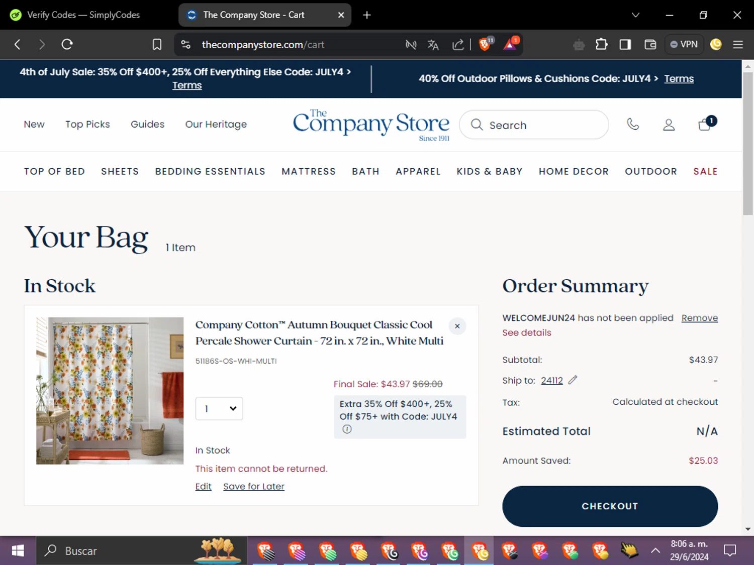 The Company Store Promo Codes - 25% Off | September 2024