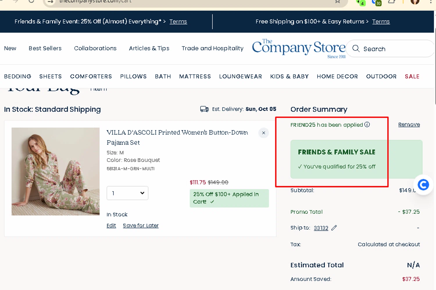 The Company Store Promo Codes - 30% Off Oct 2025
