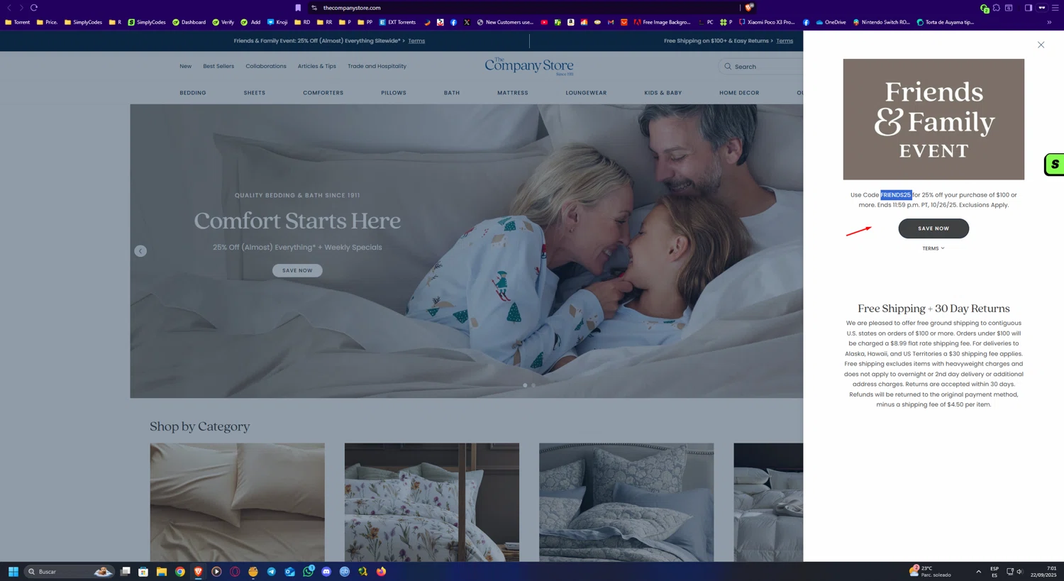 The Company Store Promo Codes - 30% Off Oct 2025