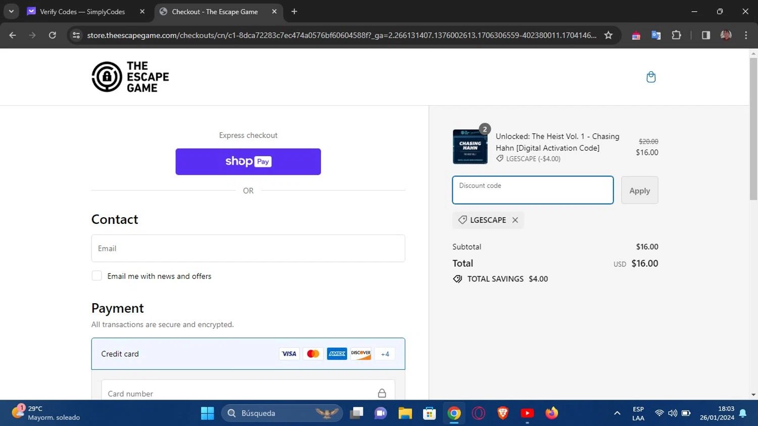 The Escape Game Promo Codes - 20% Off | August 2024