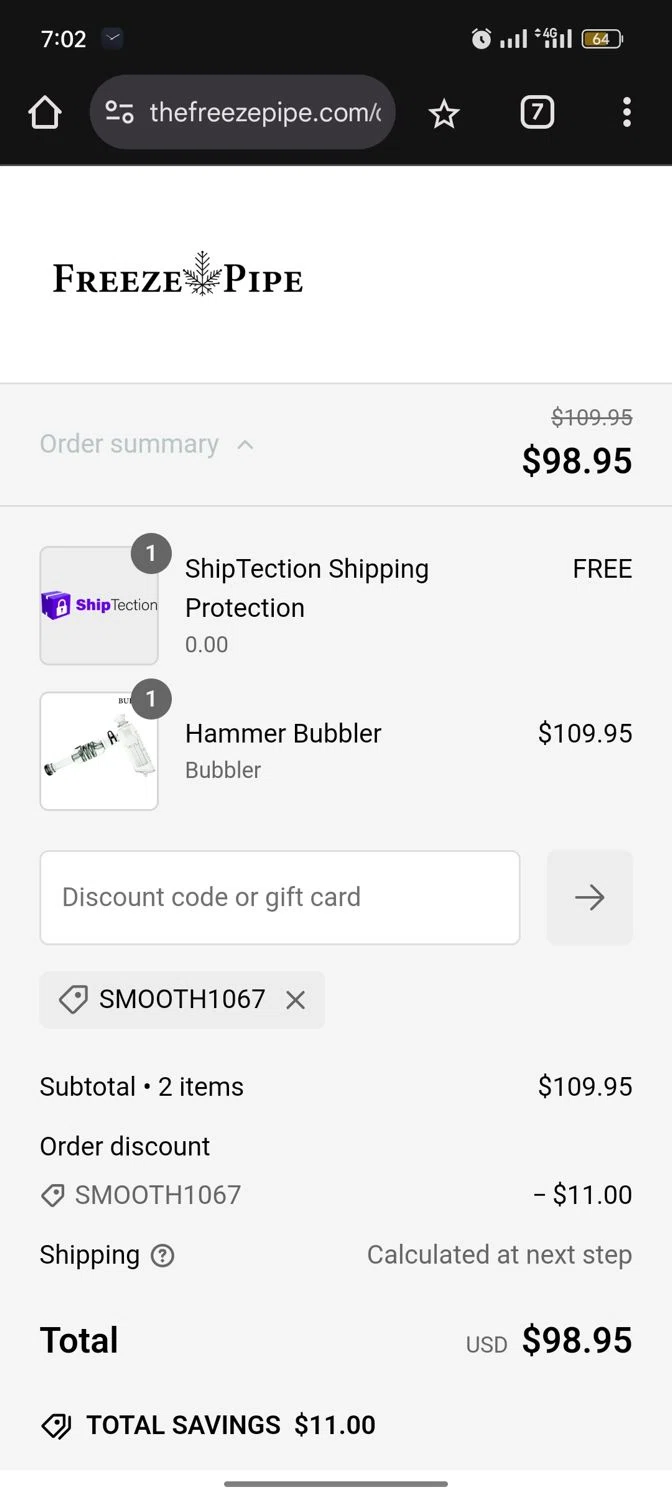 The Freeze Pipe Discount Codes - 15% Off | January 2025