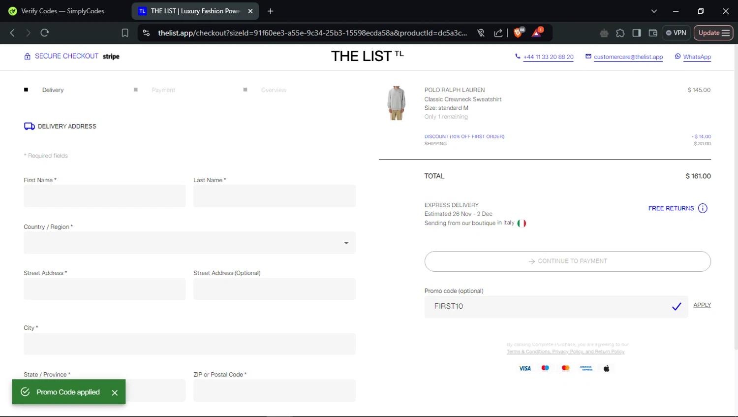 THE LIST Promo Codes - 40% Off | January 2025