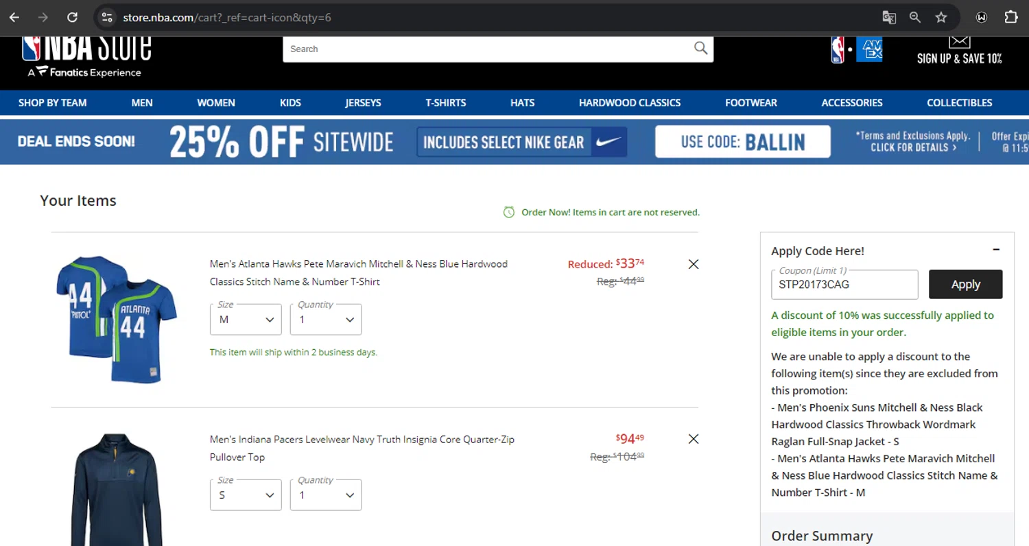 NBA Store Coupons - 10% Off Coupon Codes in August 2024 | SimplyCodes
