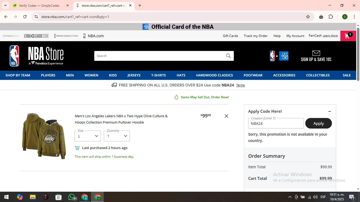 NBA Store Coupon Codes (7 Verified) - 10% Off May 2025