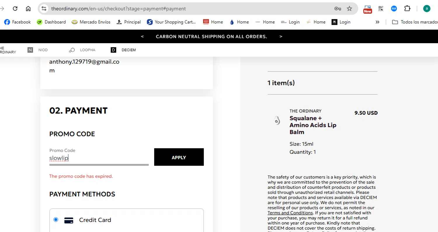 The Ordinary Promo Codes (2 Verified) - 15% Off May 2025